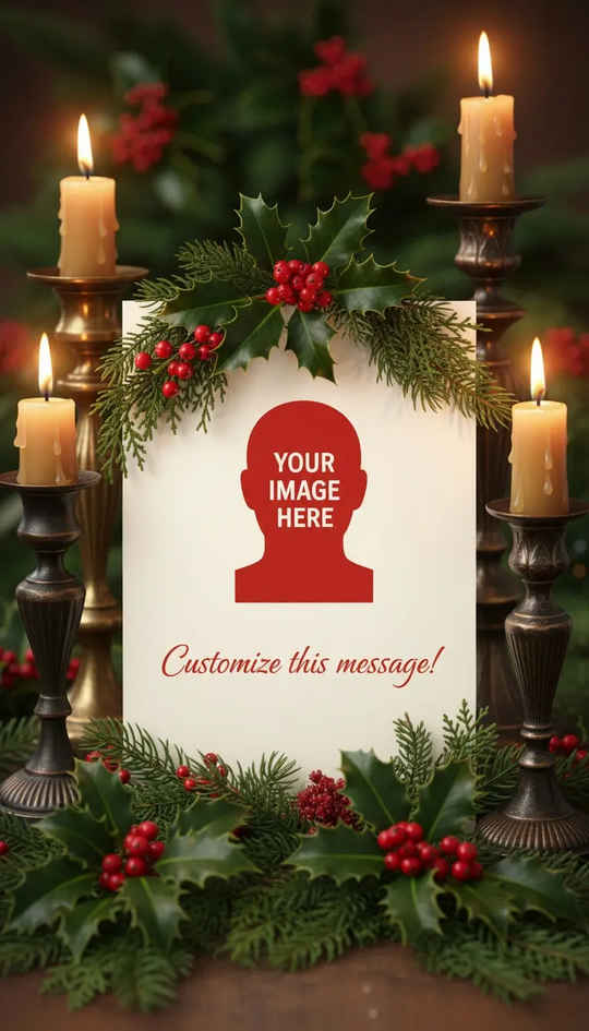 Candlelight Glow | Just Christmas Cards